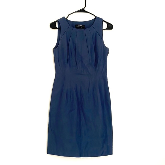 Club Monaco | Dresses | Club Monaco Blue Pleated Dress | Poshmark
